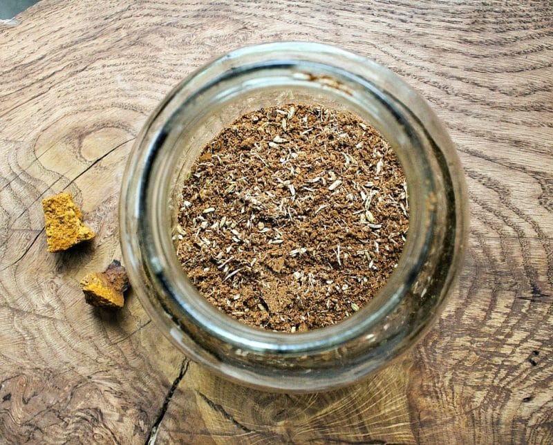 Chaga Chai With Carob and Coconut