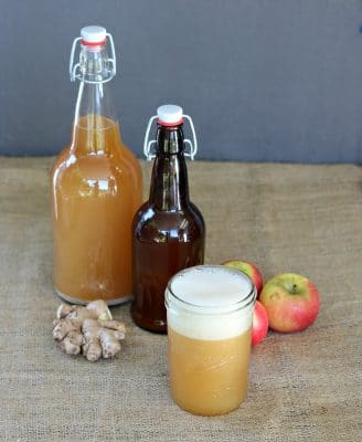 Fermented Apple Ginger Beer (Made with a Ginger Bug)