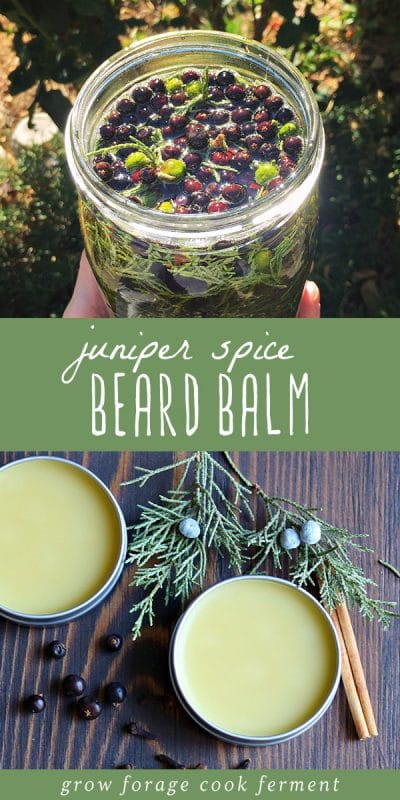 Juniper Spice Beard Balm Recipe: Homemade Natural Beard Care