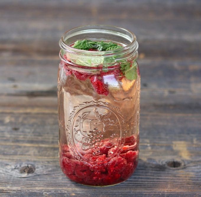 Raspberry Mint Infused Wine