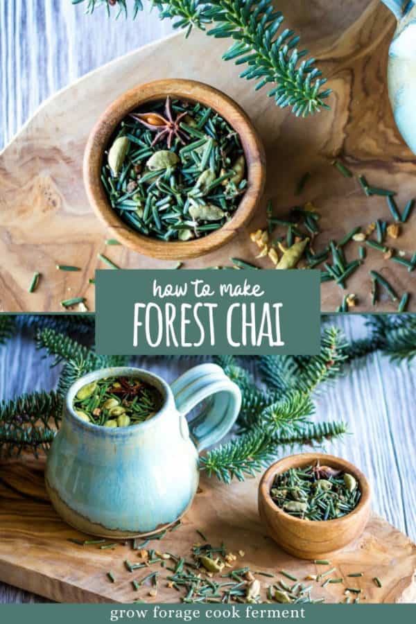 Fir Needle Forest Chai for Respiratory Wellness