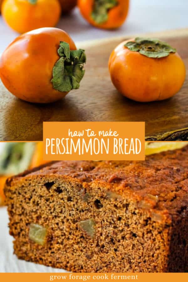 Spiced Persimmon Bread with Honey and Ginger