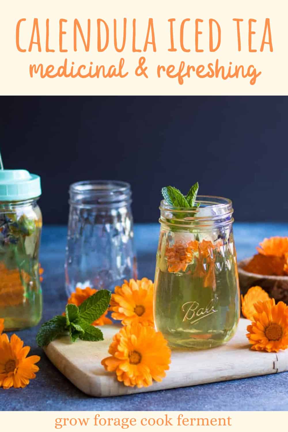 Calendula Iced Tea: Botanical & Refreshing