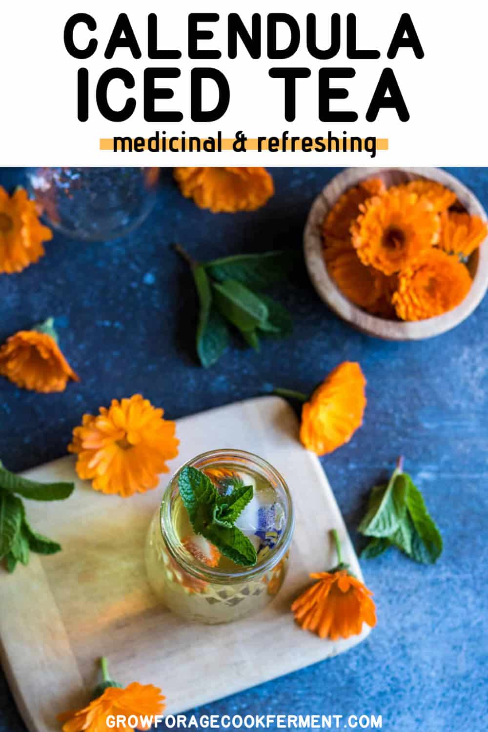 Calendula Iced Tea: Botanical & Refreshing