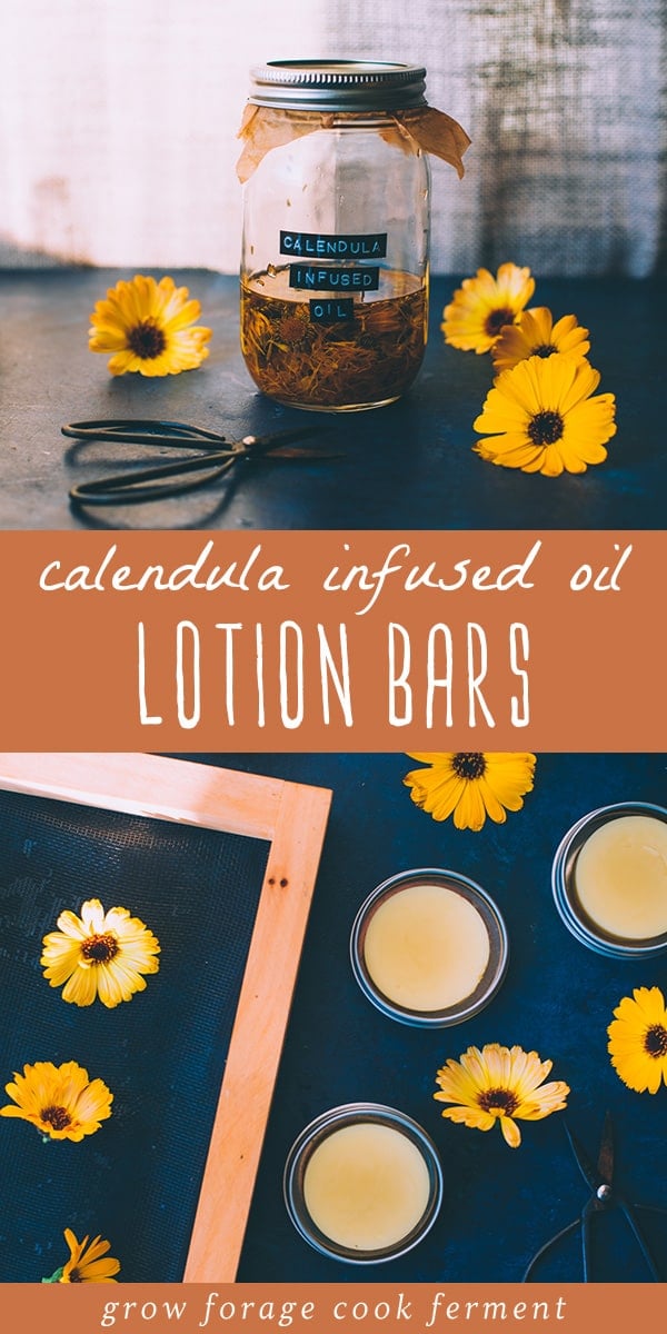 Calendula Lotion Bars for Dry Skin