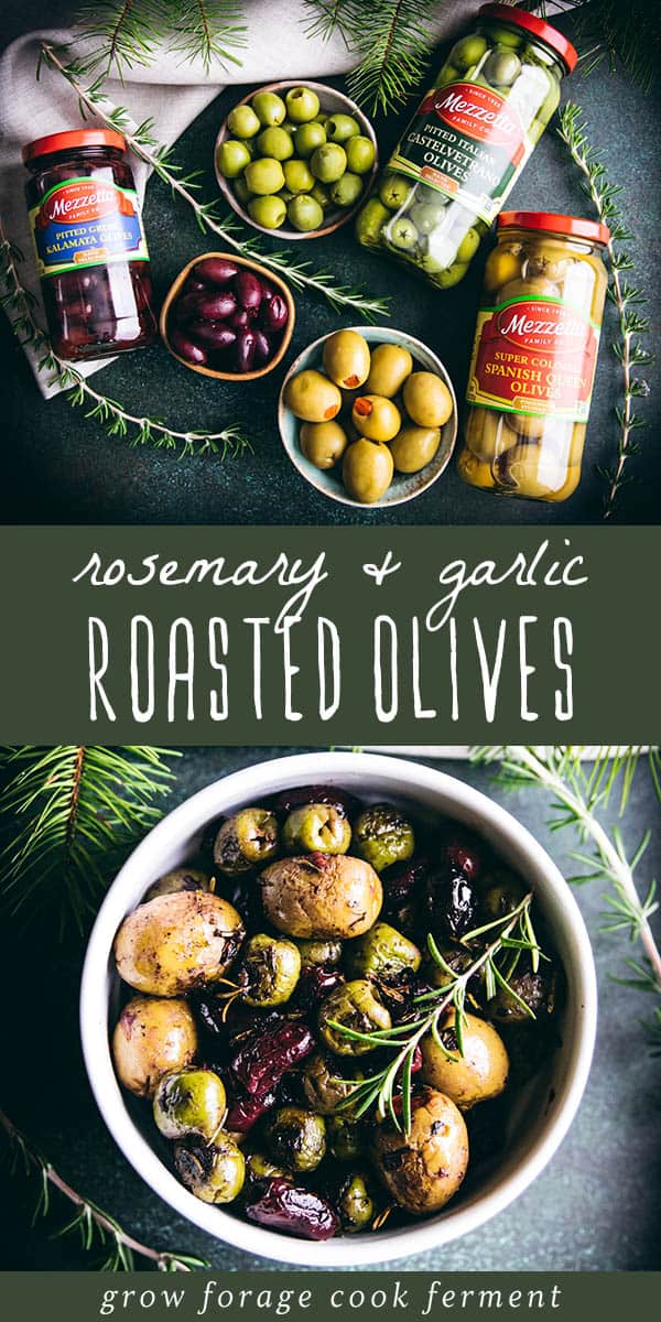 Roasted Olives with Rosemary and Garlic