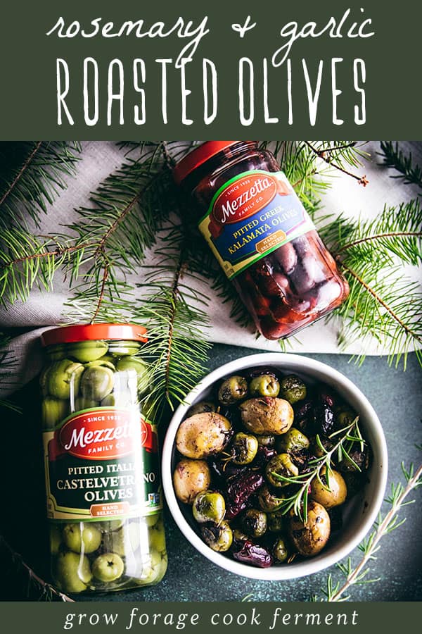 Roasted Olives with Rosemary and Garlic