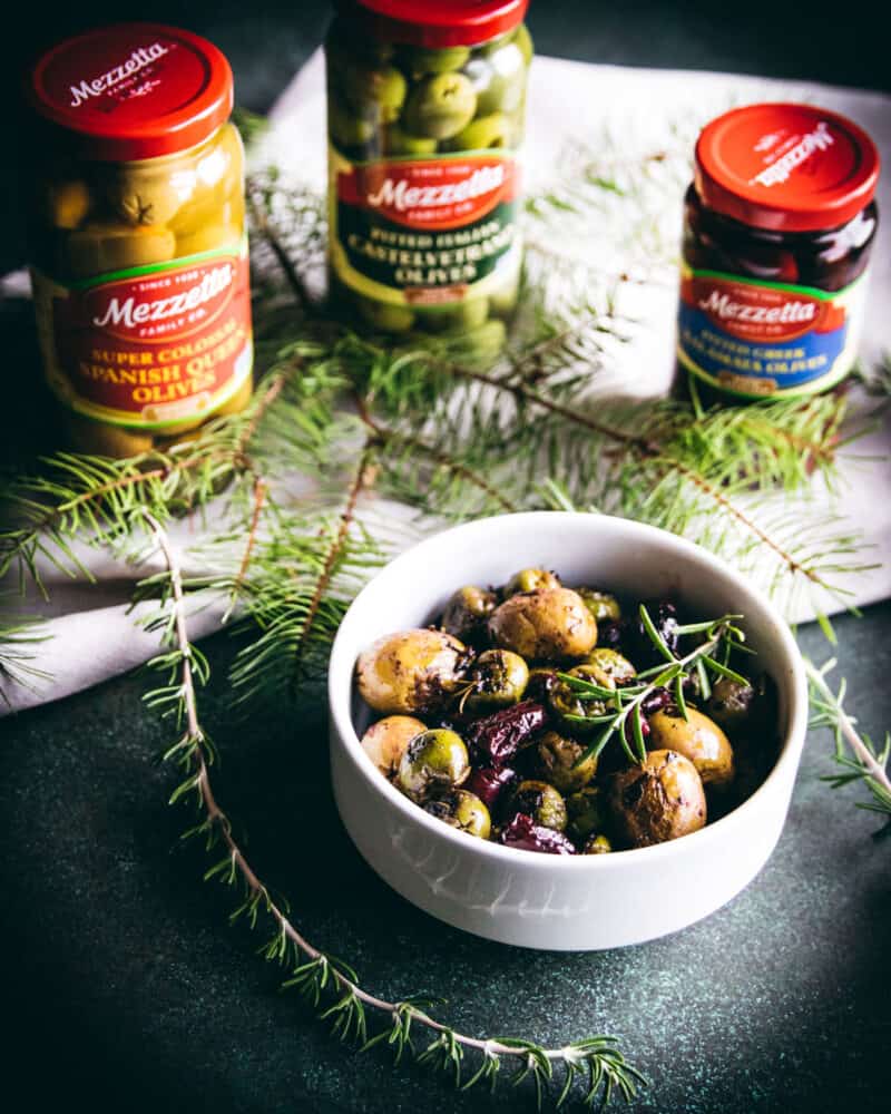 Roasted Olives with Rosemary and Garlic