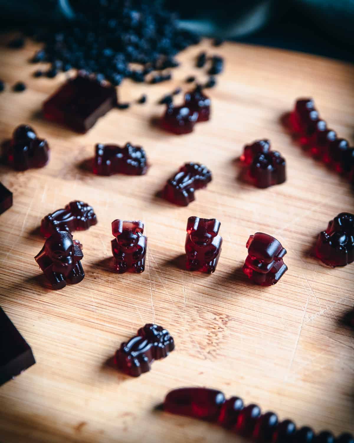 Homemade Elderberry Gummies (made with elderberry syrup)
