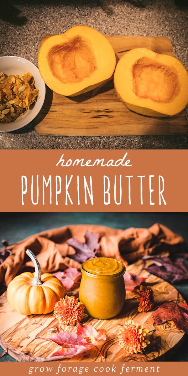 Homemade Pumpkin Butter with Fresh Pumpkin and Maple Syrup