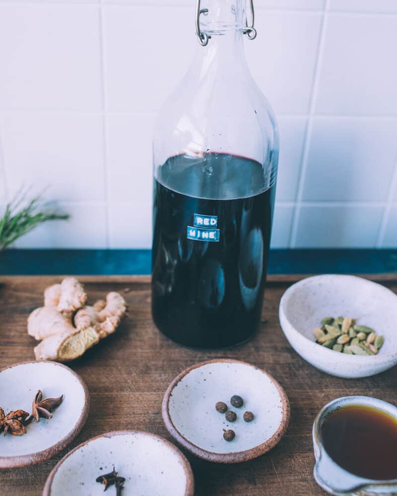 Mulled Wine with Whole Spices