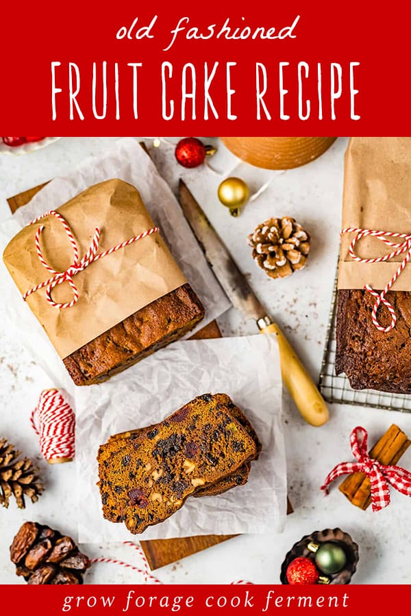 Old Fashioned Fruit Cake Loaf (with Rum Option)