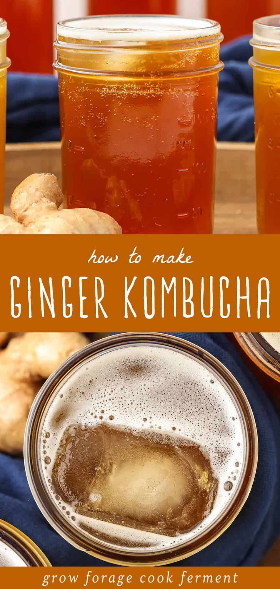 Ginger Kombucha: Second Ferment