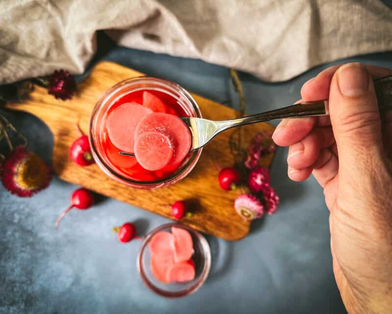 Quick Pickled Radish: Pink, Red, Watermelon, or Daikon