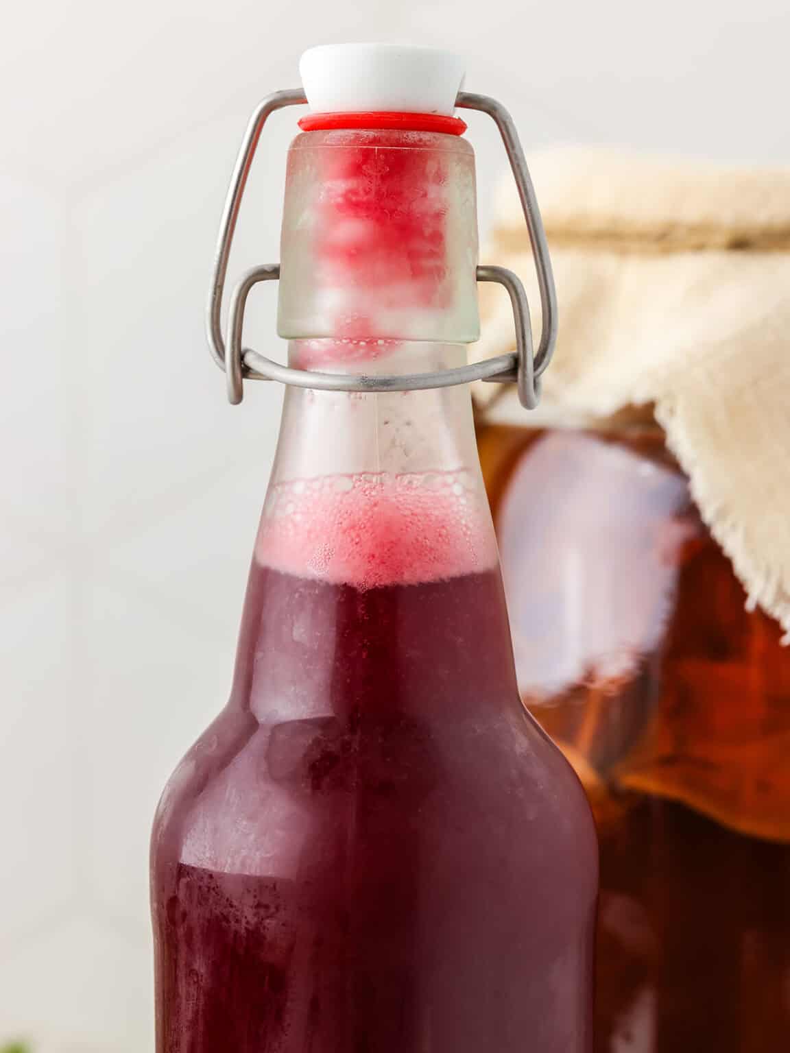 Homemade Blackberry Kombucha