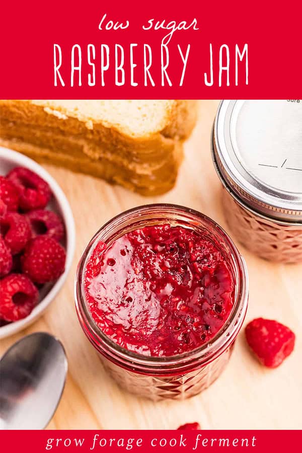 Homemade Raspberry Jam: Low Sugar or No Sugar