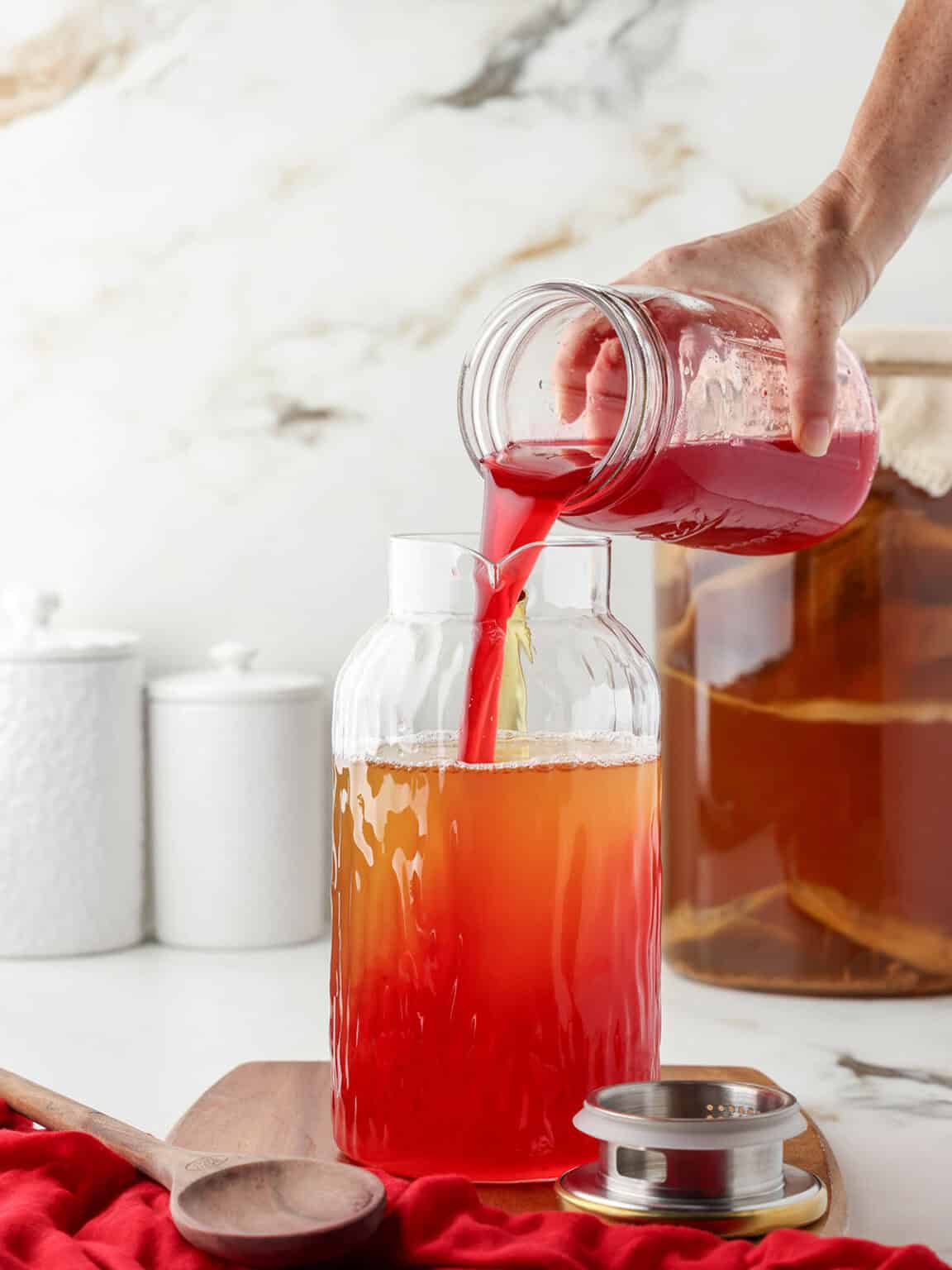 Cranberry Kombucha: Second Ferment
