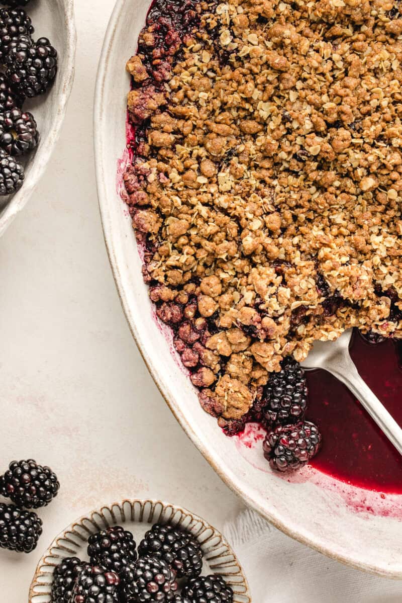 Fresh Blackberry Crisp For Summer